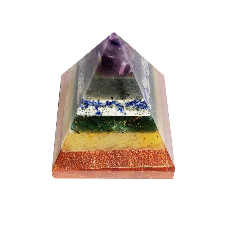 7 Chakra Pyramid, Meditation Pyramid, Crystal Healing Pyramid, Root ...