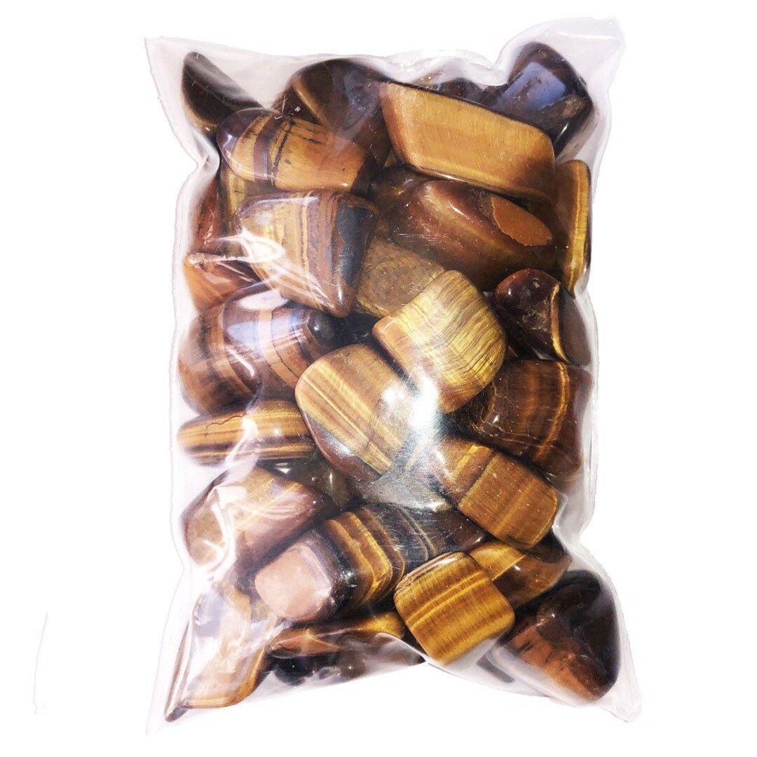 Tiger Eye Tumbled Stones, Energy Healing Stones, Golden Tigers Eye ...