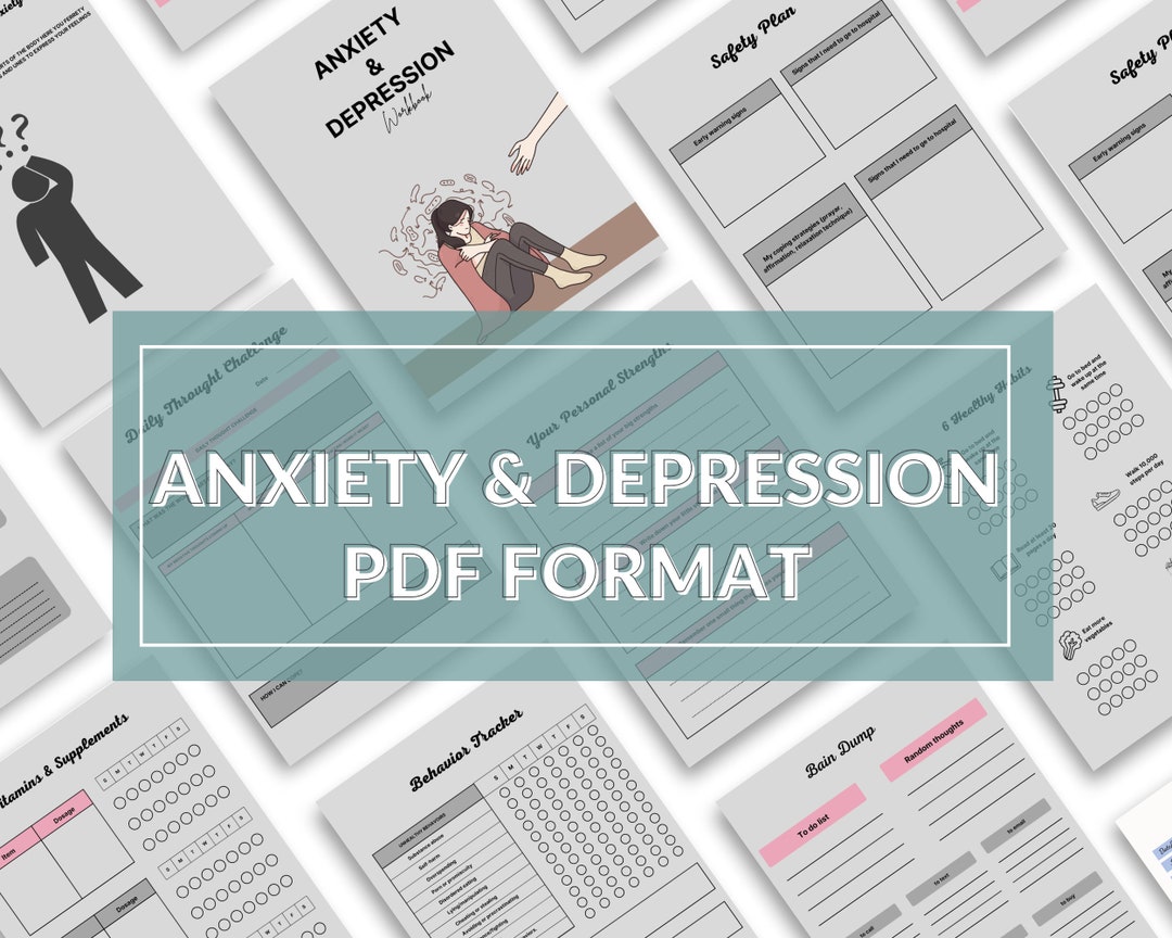Editable & Printable Anxiety and Depression Journal Depression Journal ...
