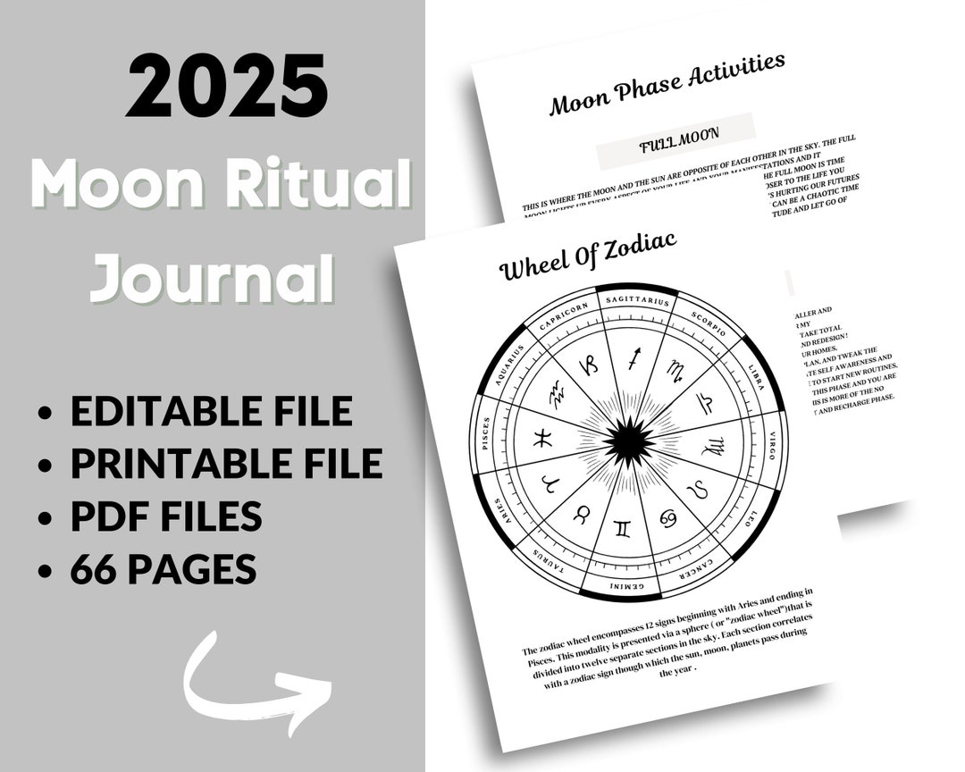 2025 Moon Ritual Journal - Etsy