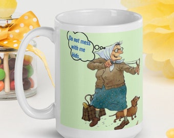 Funny Old Lady Mug - Etsy