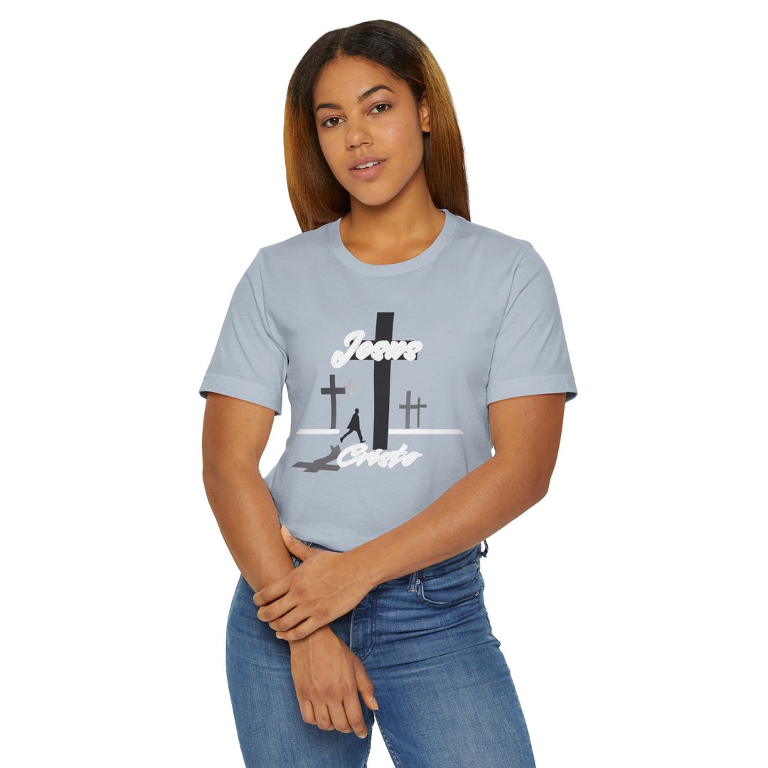 Faithful Style Classic Cross Tee, Big Cross T-shirt Big White Cross ...