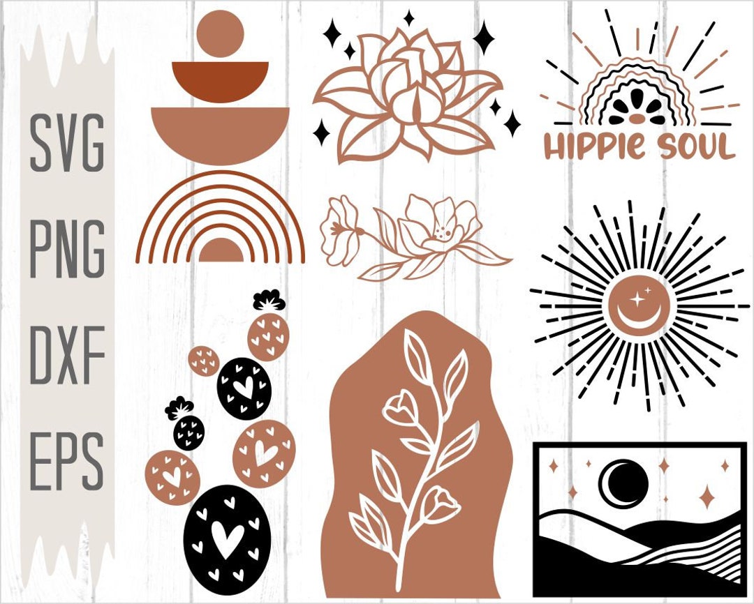 Boho Svg Bundle Boho Rainbow Svg Mystical Bundle Svg - Etsy Canada