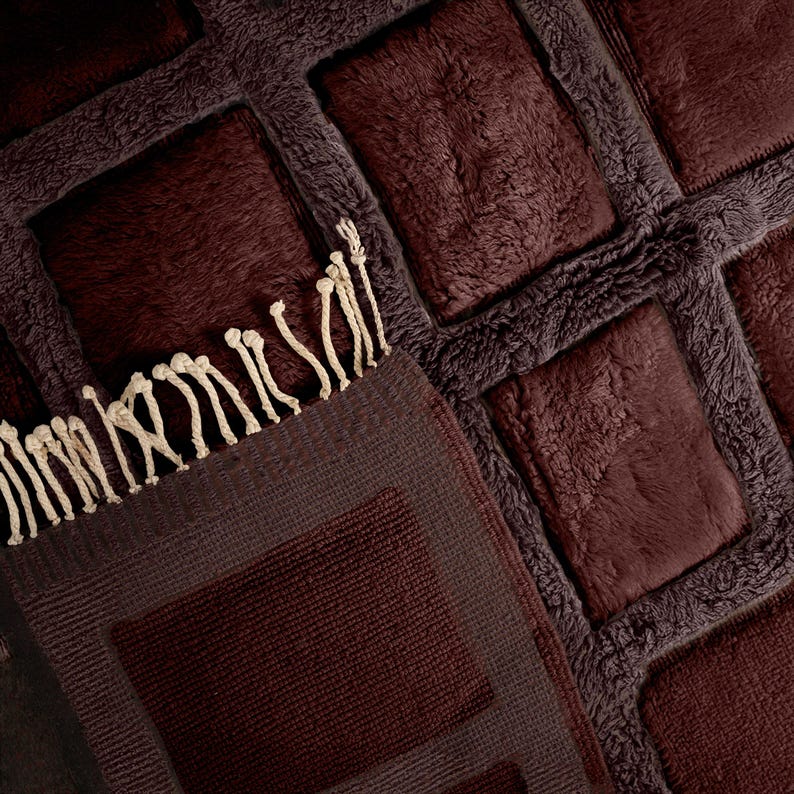 Custom Chocolate Brown Dark Brown Moroccan Runner Rug, Handmade Berber ...