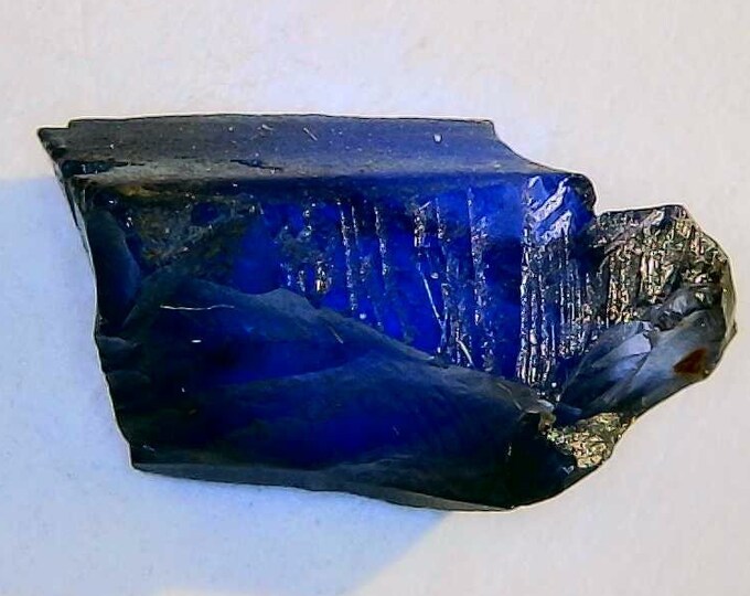 4.00 Carat Deep Blue Lab Created Translucent Sapphire Crystal - Etsy