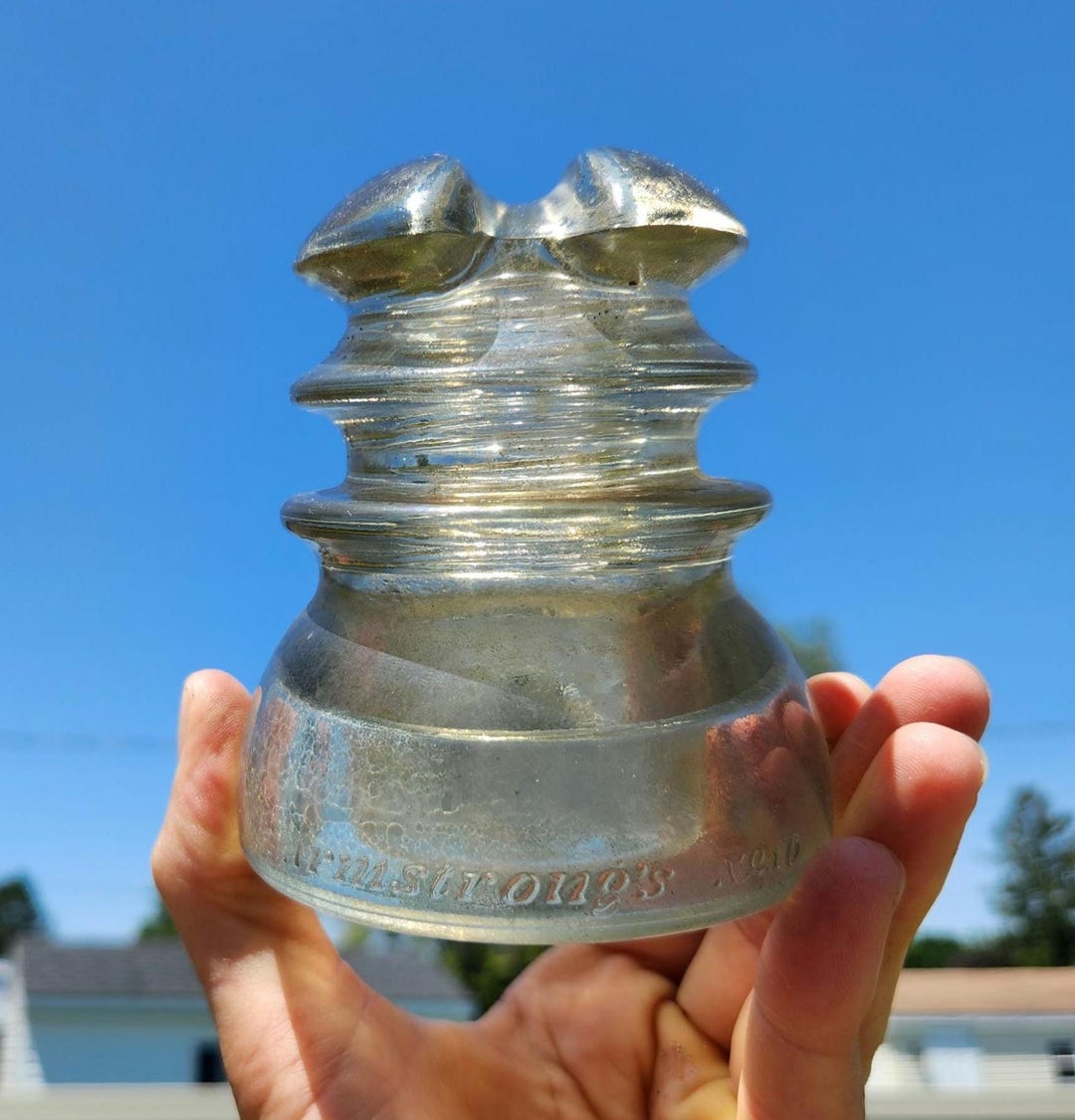 Armstrong No. 10 Split Top Telegraph Insulator CD 214 - Etsy