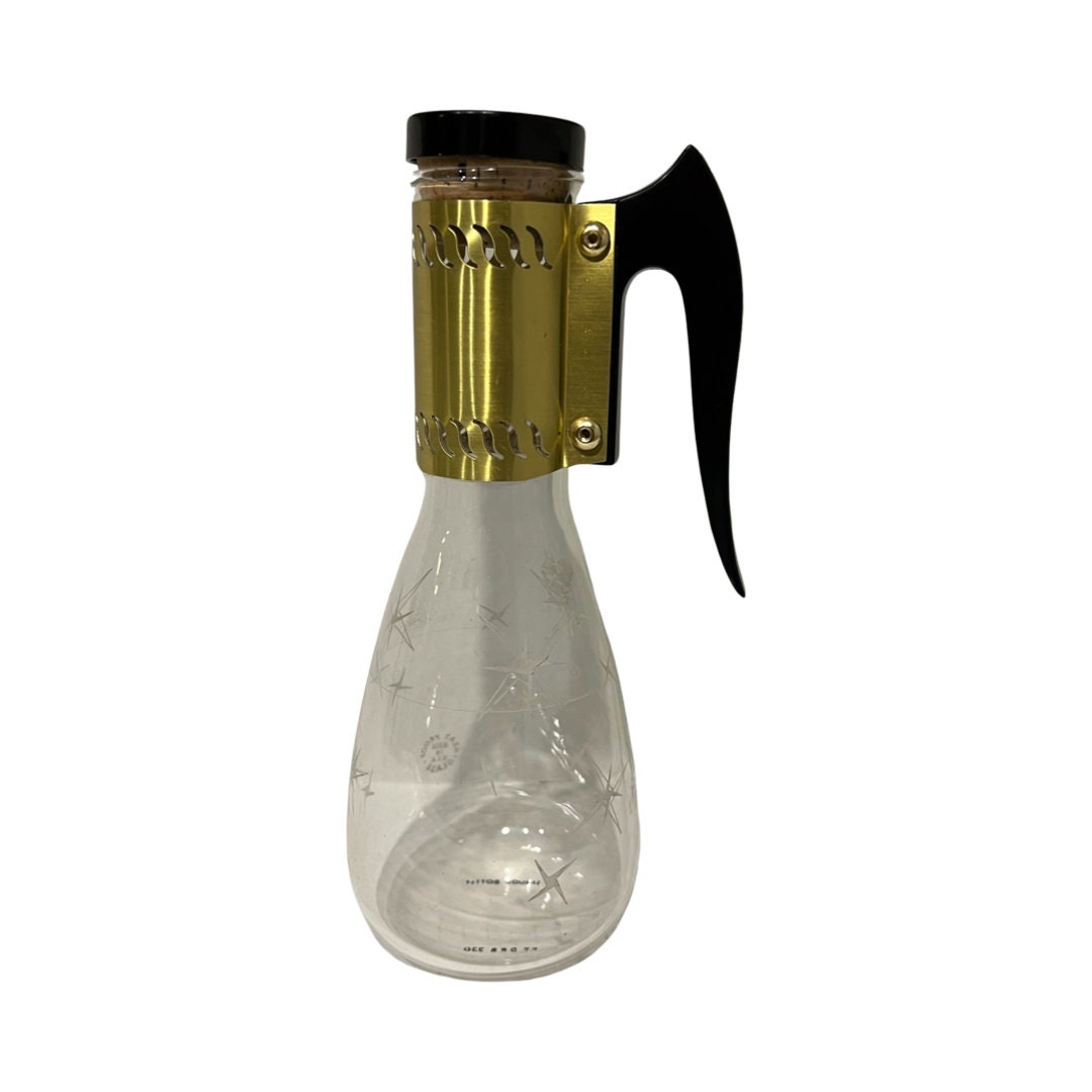 Vintage Mid Century Modern 1950s Atomic Kitsch Starburst Glass Liquor ...