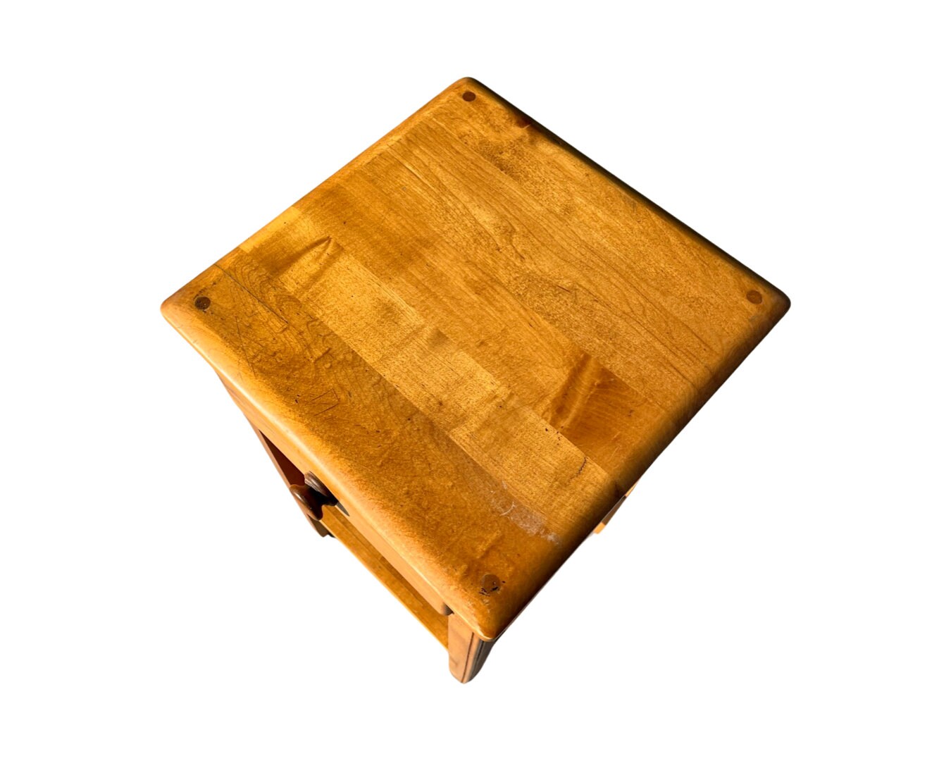 Vintage 1950s Solid Maple Nightstand Telephone Table Attributed to ...
