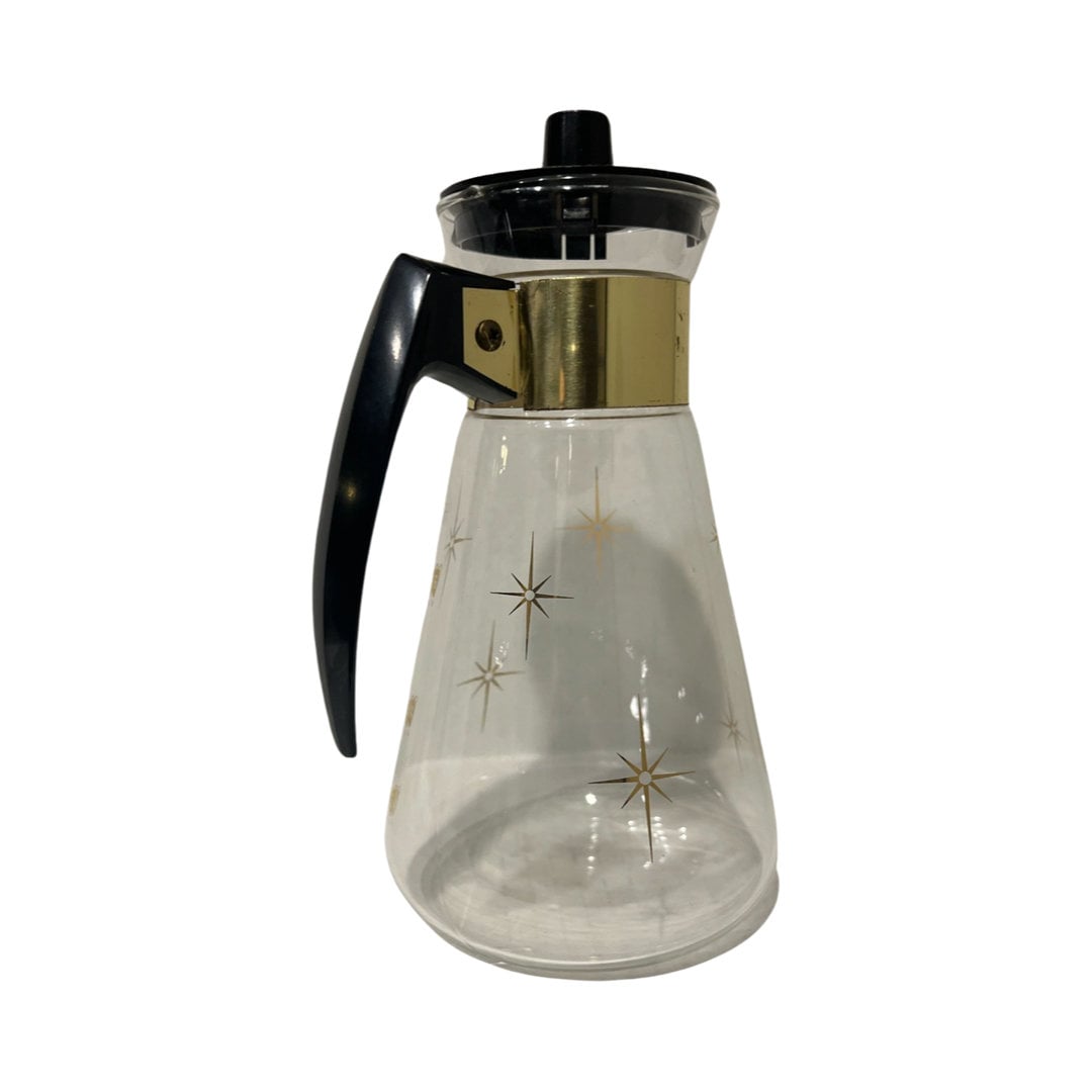 Vintage Atomic Mid Century Modern Coffee Pot Starburst Corning Carafe ...