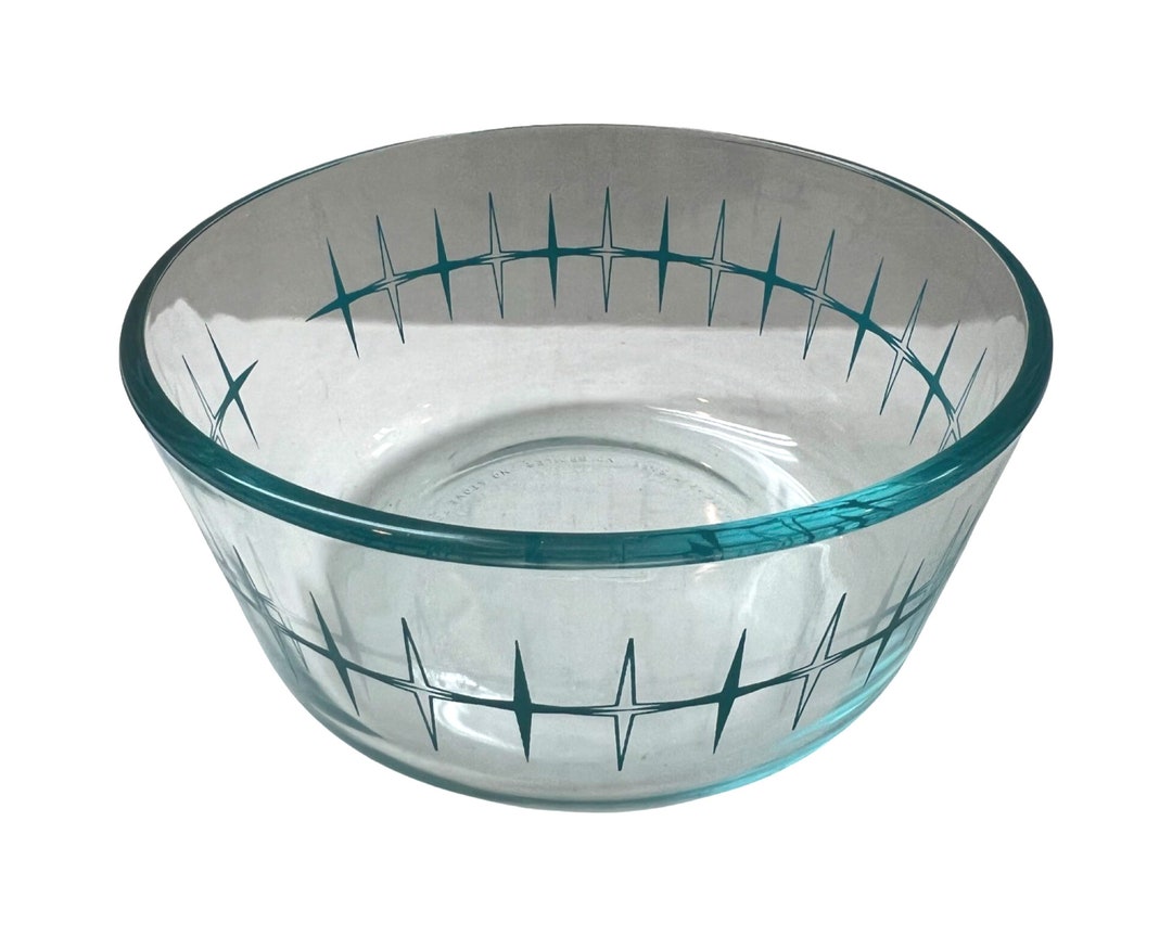 Vintage Mid Century Modern 1950s Atomic Pyrex Starburst Small Glass ...