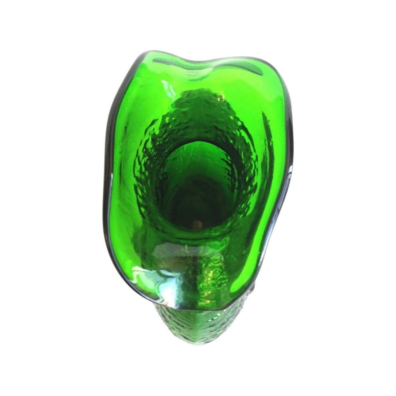 Mid Century Modern Wayne Husted Stelvia Glass Vase Green Pitcher - Etsy