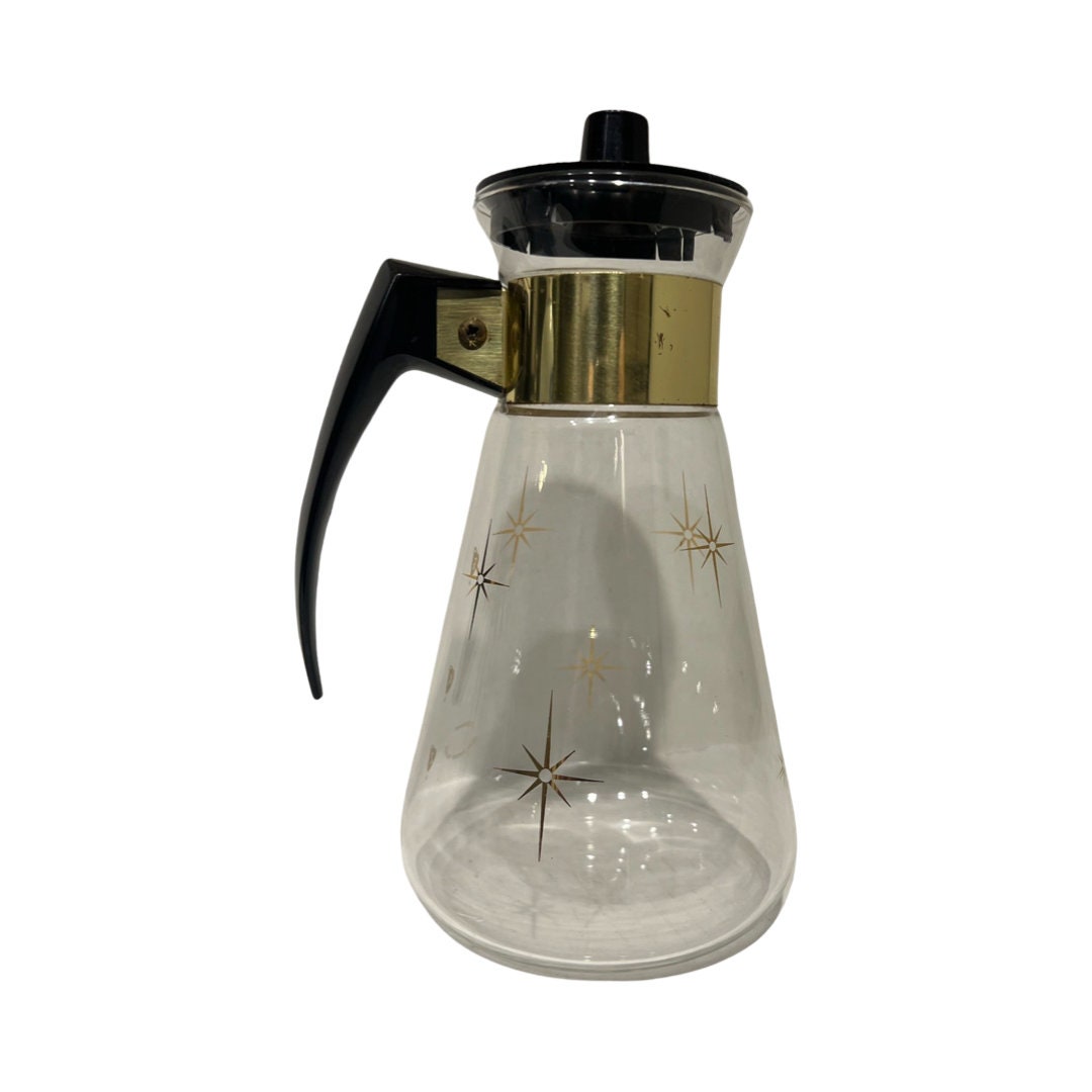 Vintage Atomic Mid Century Modern Coffee Pot Starburst Corning Carafe ...