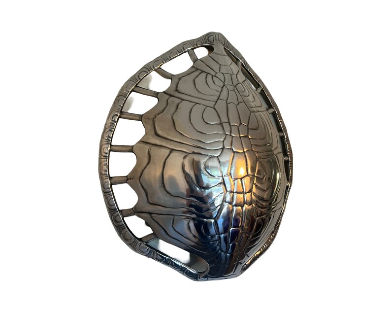 Vintage Arthur Court Turtle Shell Wall Sconce - Polished Aluminum 1970s ...