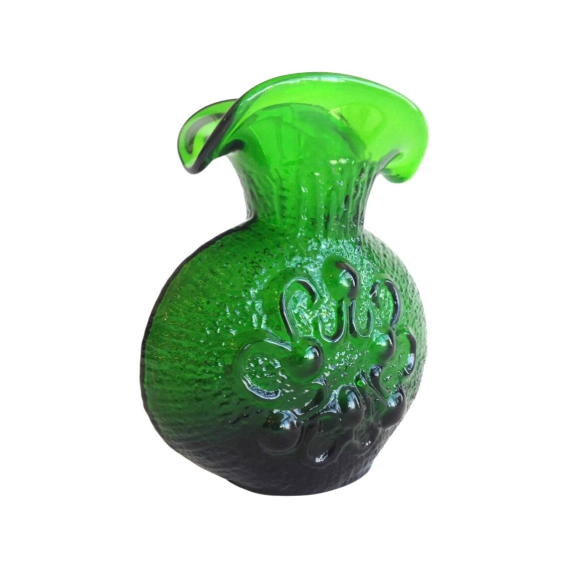Mid Century Modern Wayne Husted Stelvia Glass Vase Green Pitcher - Etsy