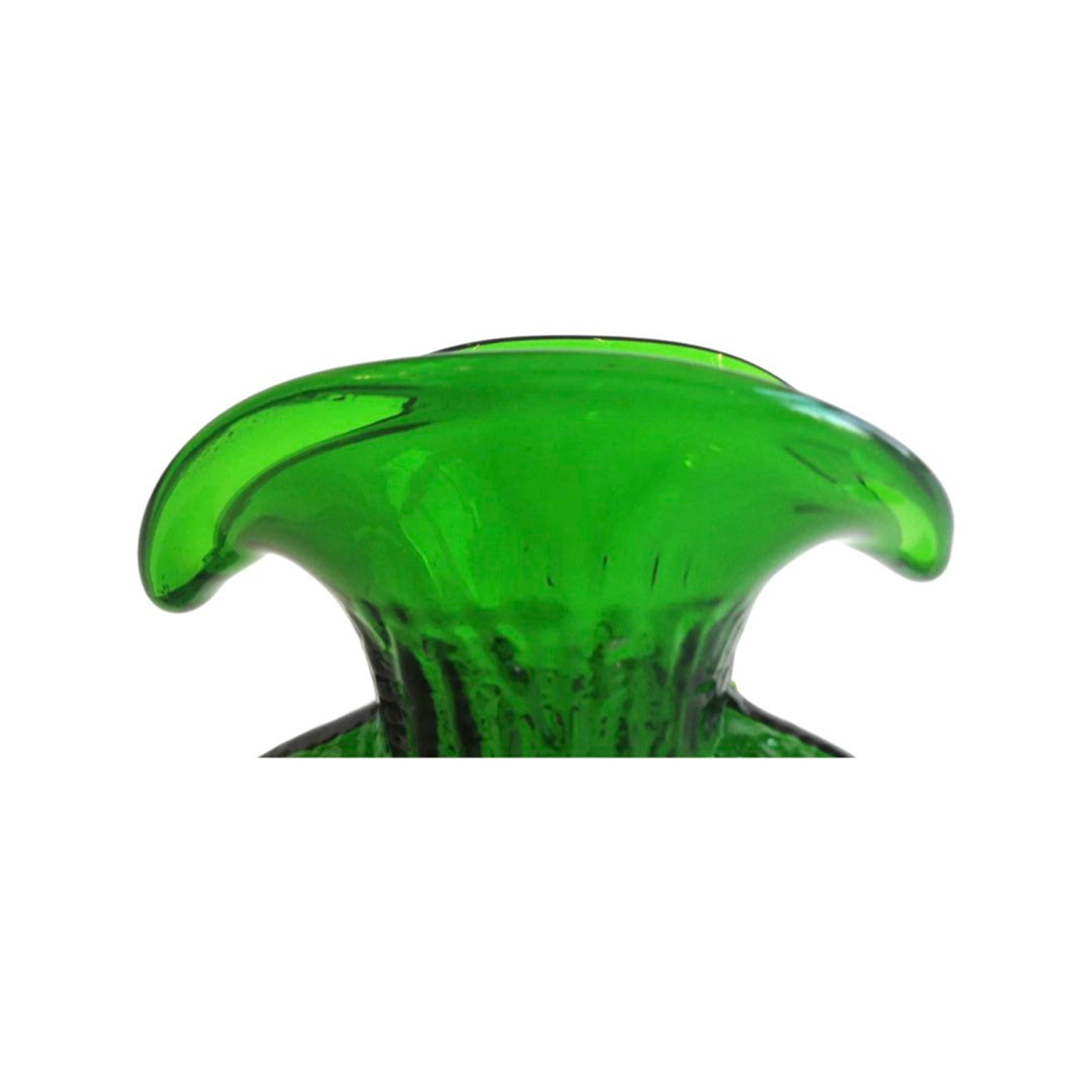 Mid Century Modern Wayne Husted Stelvia Glass Vase Green Pitcher - Etsy