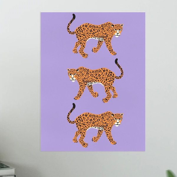 Pink Purple Cheetah Print - Etsy