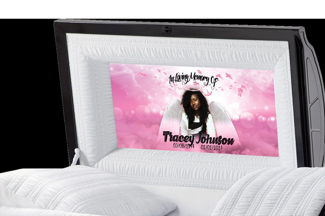Casket Panel Inserts - Pink Skies (urban Collection), Casket Inserts ...