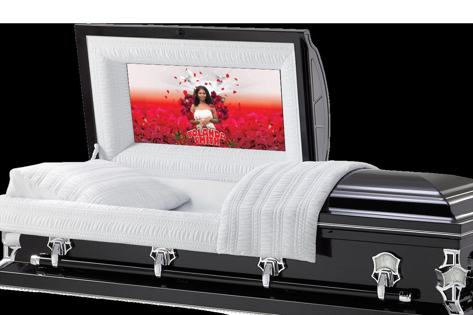 Casket Panel Inserts - Red Roses (urban Collection), Casket Inserts ...