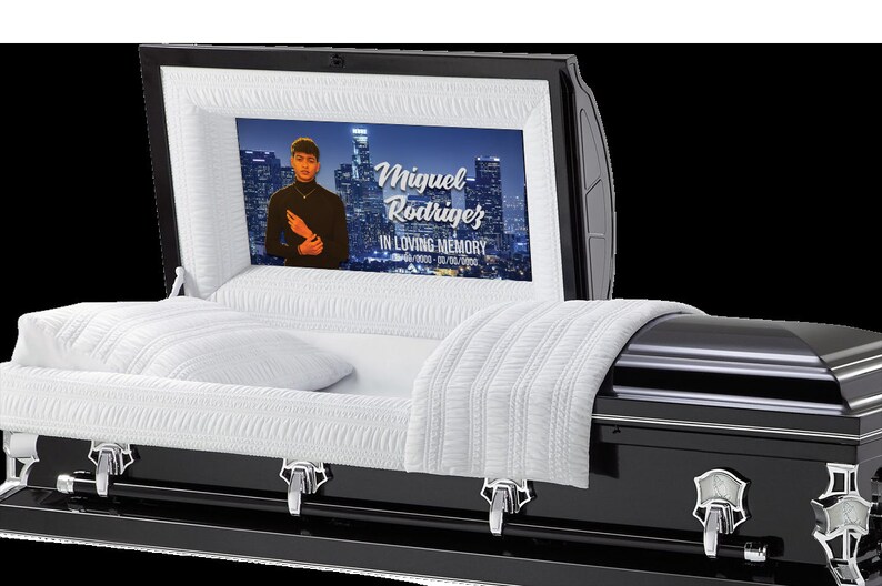 Casket Panel Inserts - Los Angeles Skyline (city Collection), Casket ...