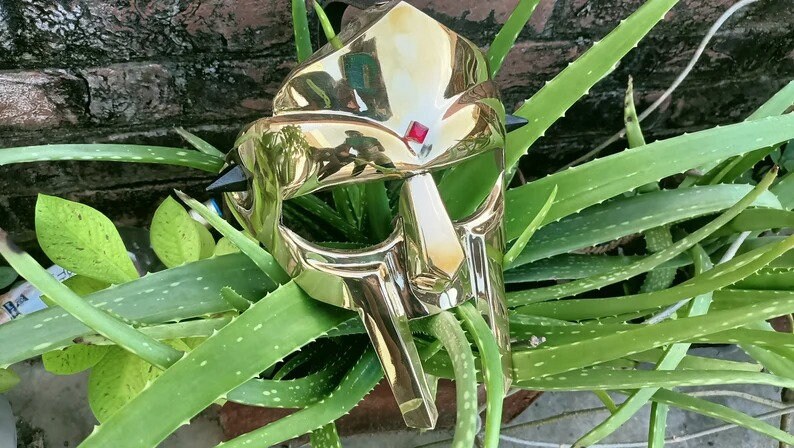 MF Doom Mask MF Doom Gladiator Mask Pure Brass Doom Mask - Etsy