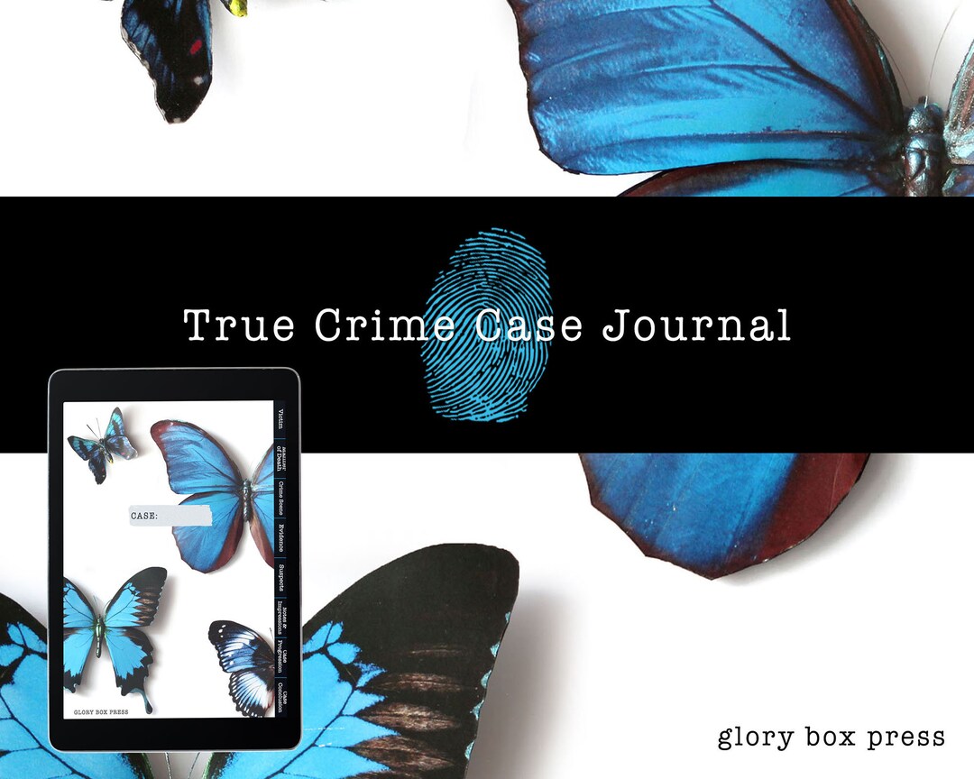 Digital True Crime Case Journal, Notebook, Planner, Gift for True Crime ...