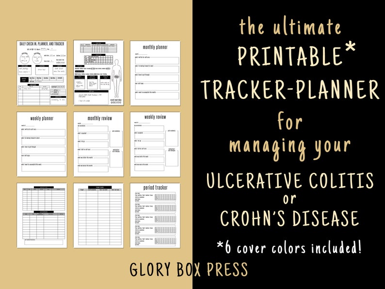 Printable Chronic Illness Tracker Planner: IBD Edition (ulcerative ...