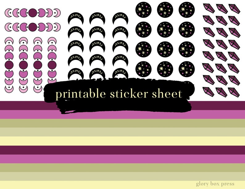 Printable Love Notes (moons) Fun Cute Romantic Gift for Him, Her, Best ...