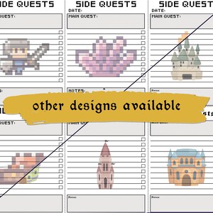 Side Quests: Fun Printable To-do Lists for Kids or People Who Are Fun ...