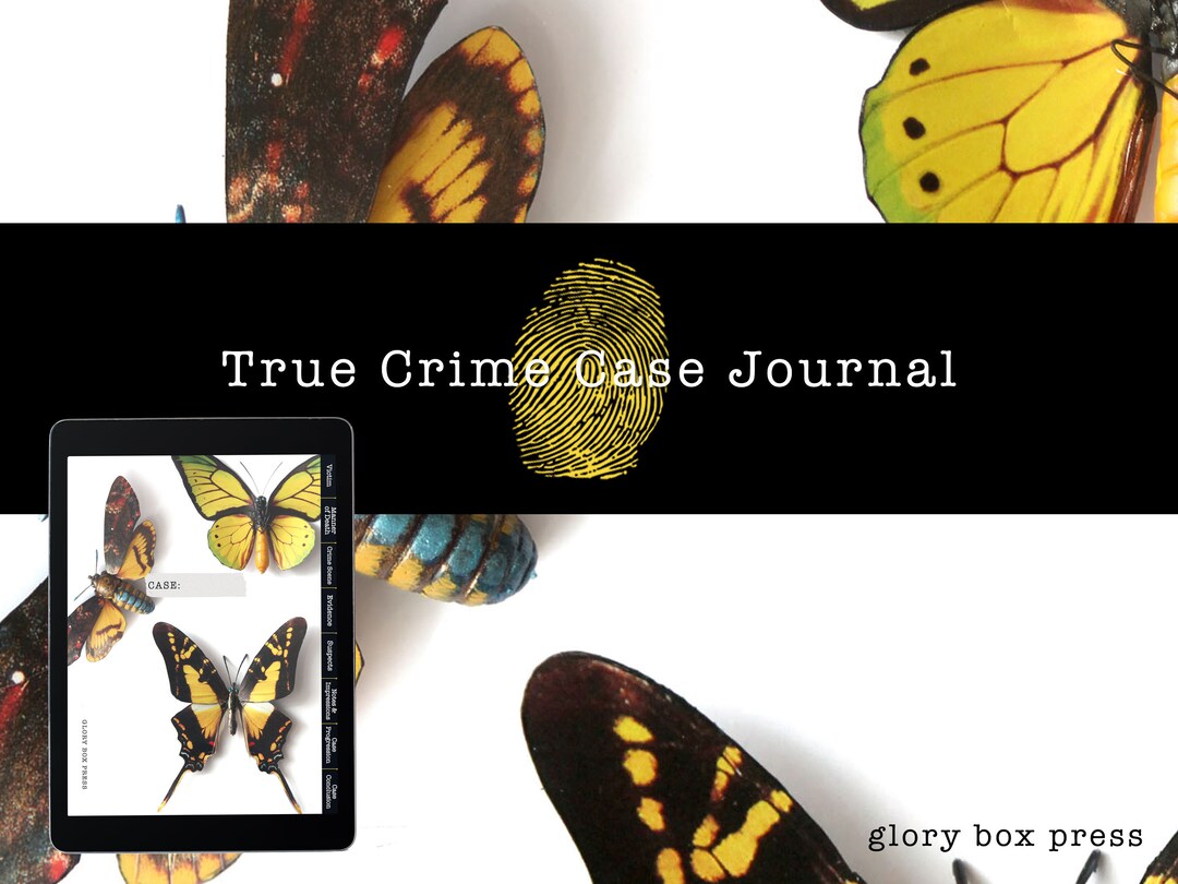 Digital True Crime Case Journal, Notebook, Planner, Gift for True Crime ...