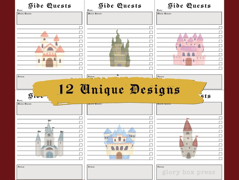 Side Quests: Fun Printable To-do Lists for Kids and People Who Are Fun ...