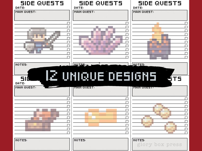 Side Quests: Fun Printable To-do Lists for Kids or People Who Are Fun ...