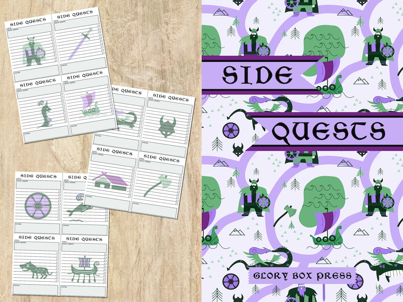 Side Quests: Fun Printable To-do Lists for Kids or People Who Are Fun ...