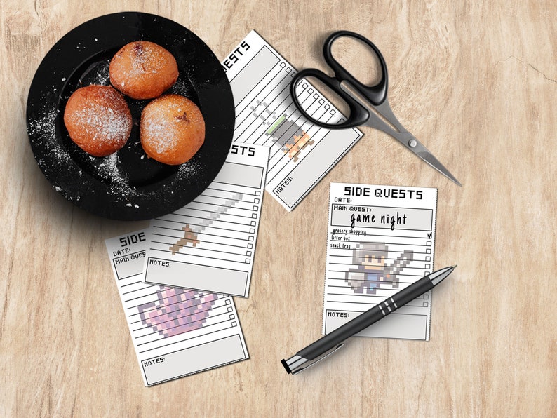 Side Quests: Fun Printable To-do Lists for Kids or People Who Are Fun ...
