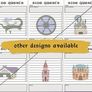 Side Quests: Fun Printable To-do Lists for Kids or People Who Are Fun ...