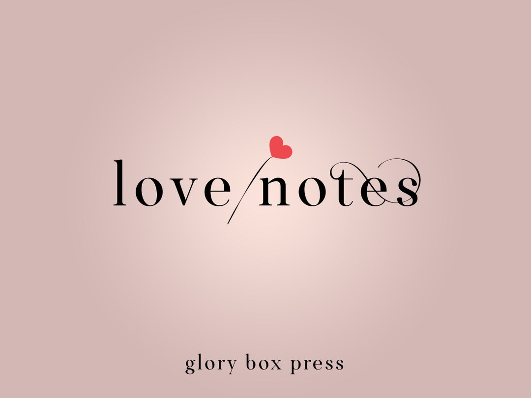 Printable Love Notes (heartflower) Fun Cute Romantic Gift for Him, Her ...