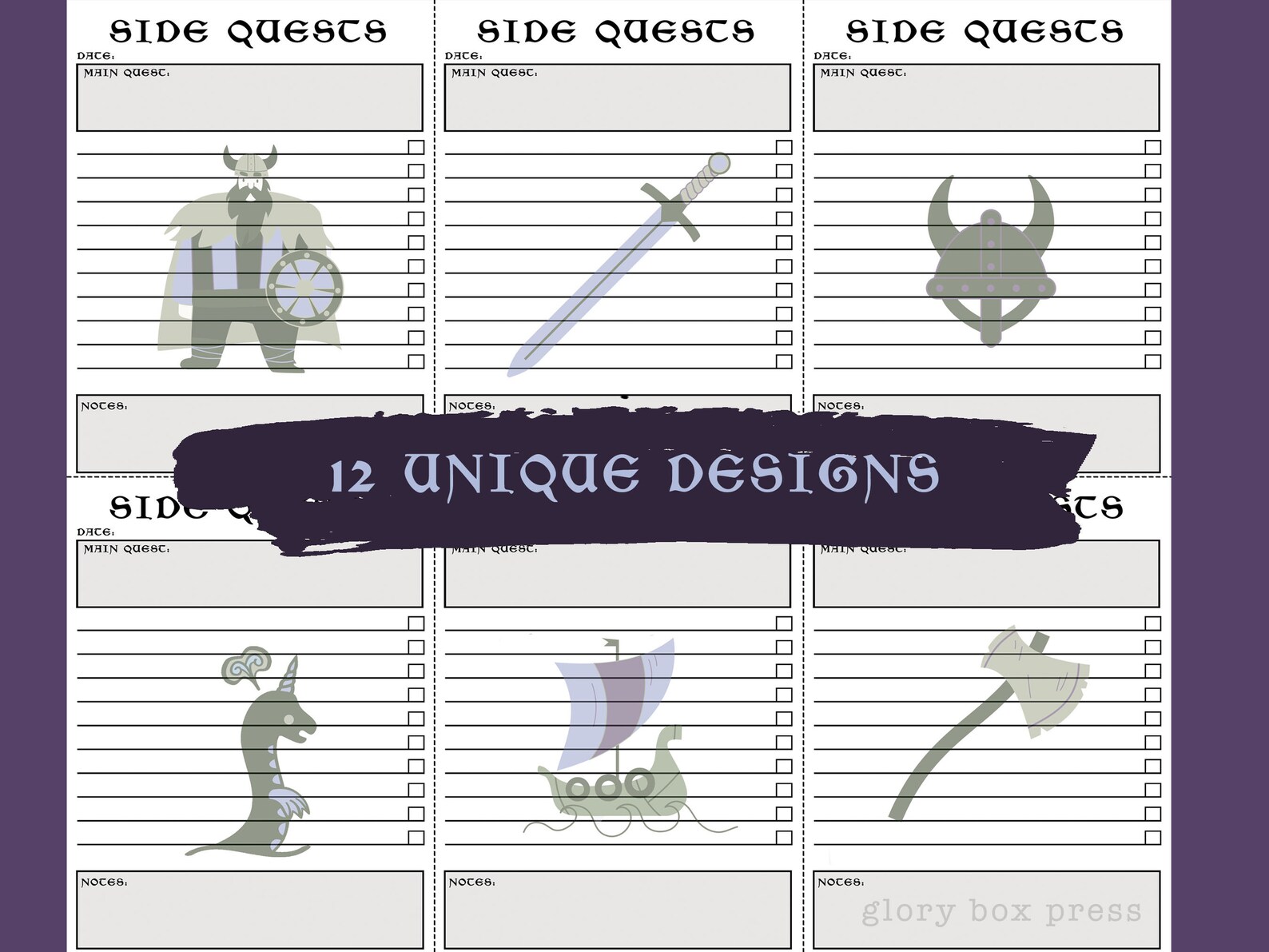 Side Quests: Fun Printable To-do Lists for Kids or People Who Are Fun ...