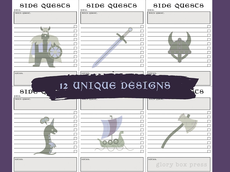 Side Quests: Fun Printable To-do Lists for Kids or People Who Are Fun ...