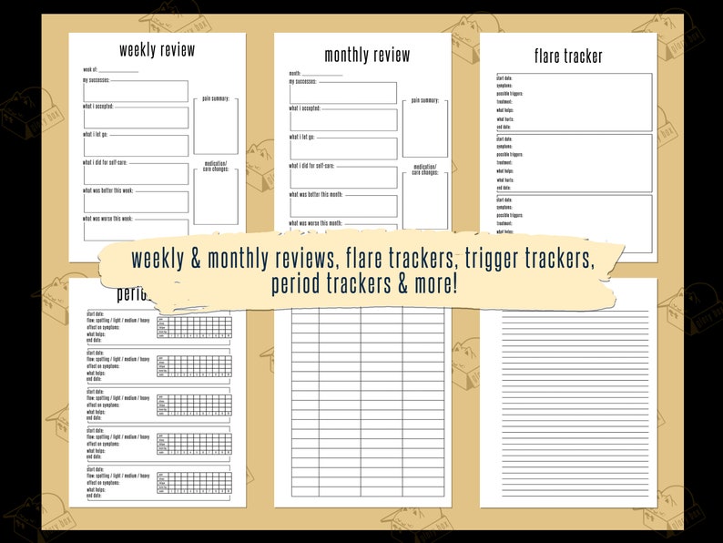 Printable Chronic Illness Tracker Planner: IBD Edition (ulcerative ...