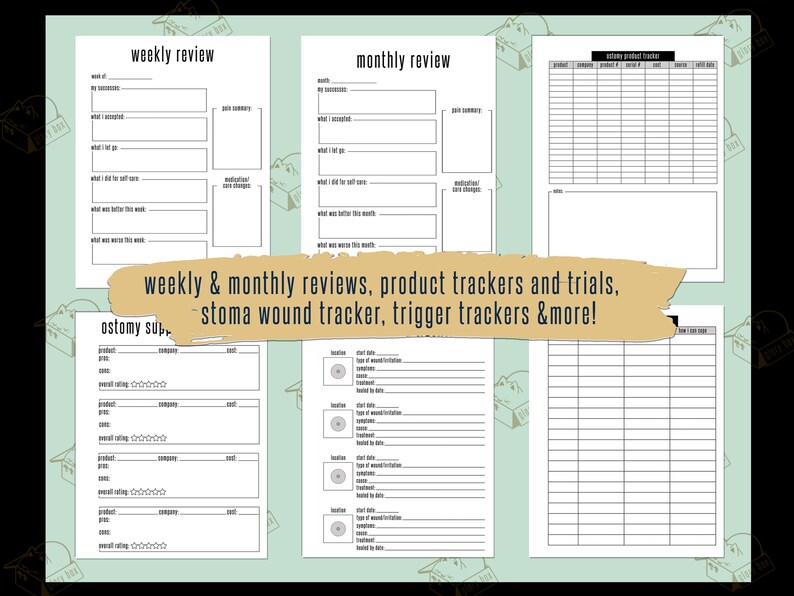 Printable Chronic Illness Tracker Planner: Ostomy Edition - Etsy