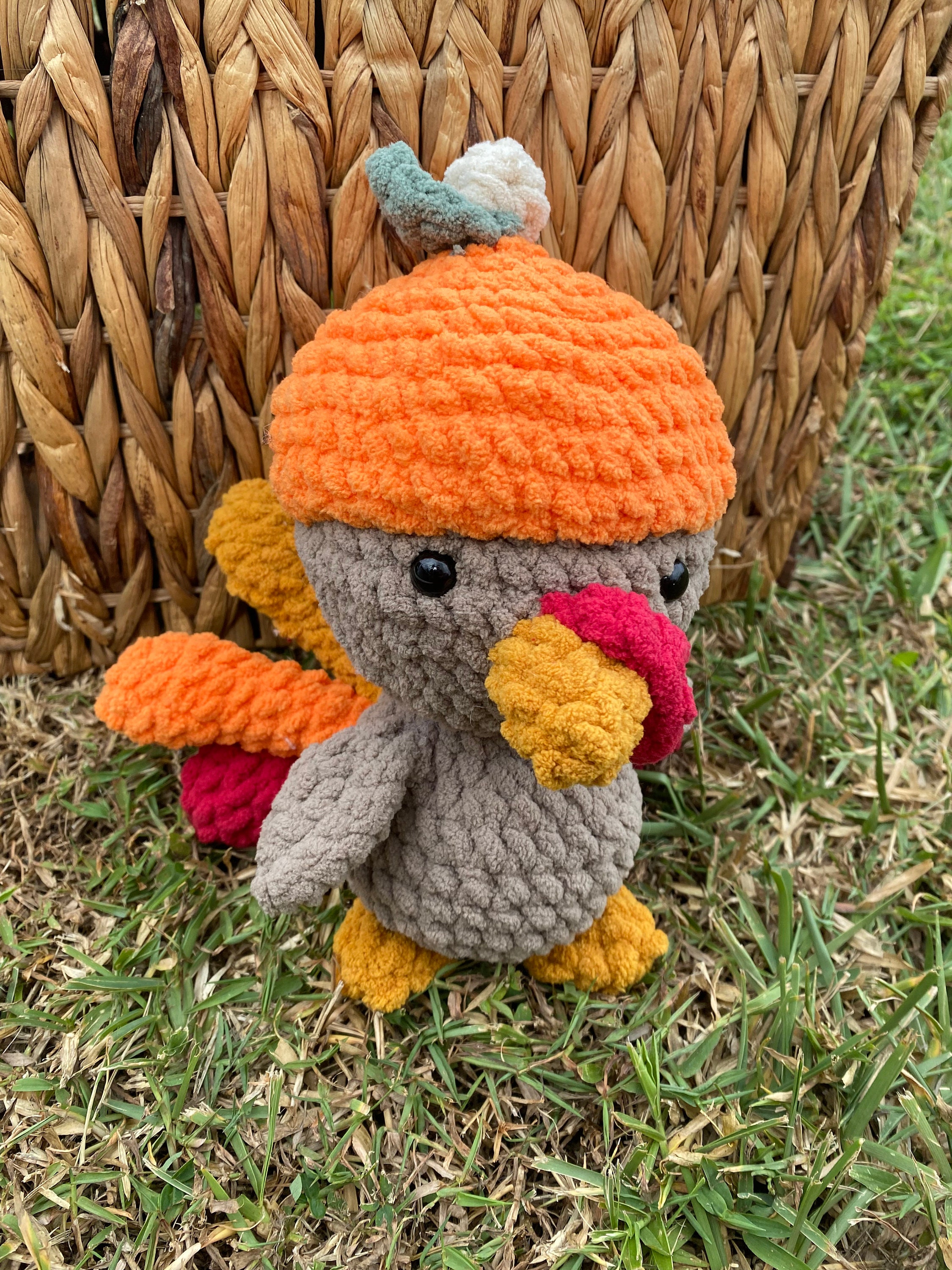 CROCHETED TURKEY PLUSHIE / Thanksgiving Plushie / Fall Plushie - Etsy