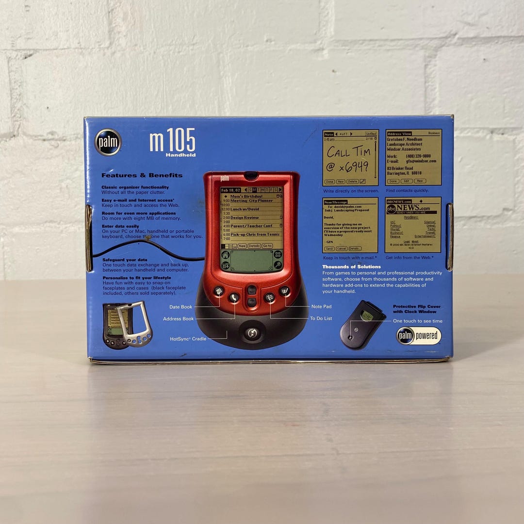 Palm M105 Personal Handheld Organizer 2000 Pocket Computer System ...