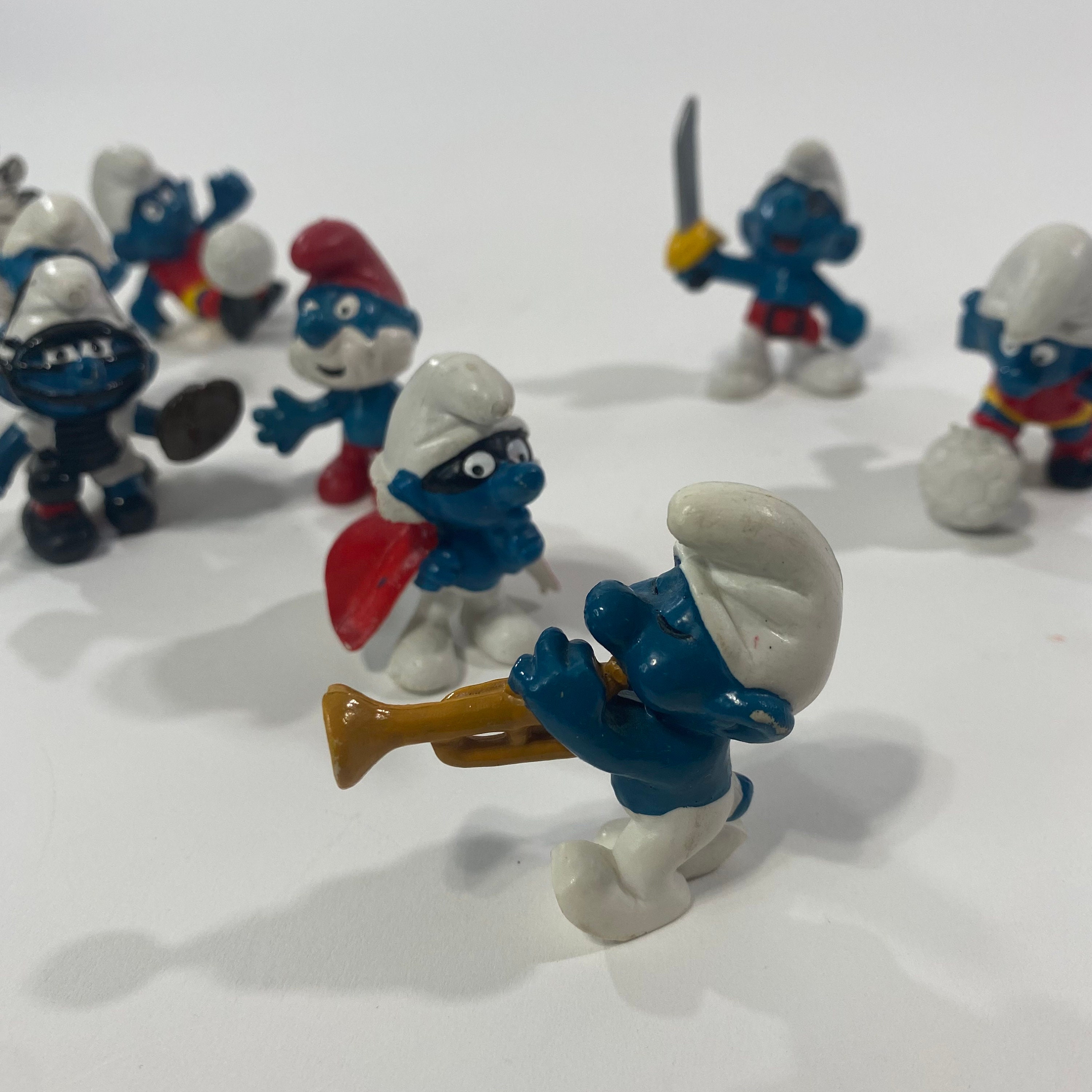 Lot of 11 Vintage Smurf Figures, 1960s 70’s 80’s RARE Collectibles Toys ...