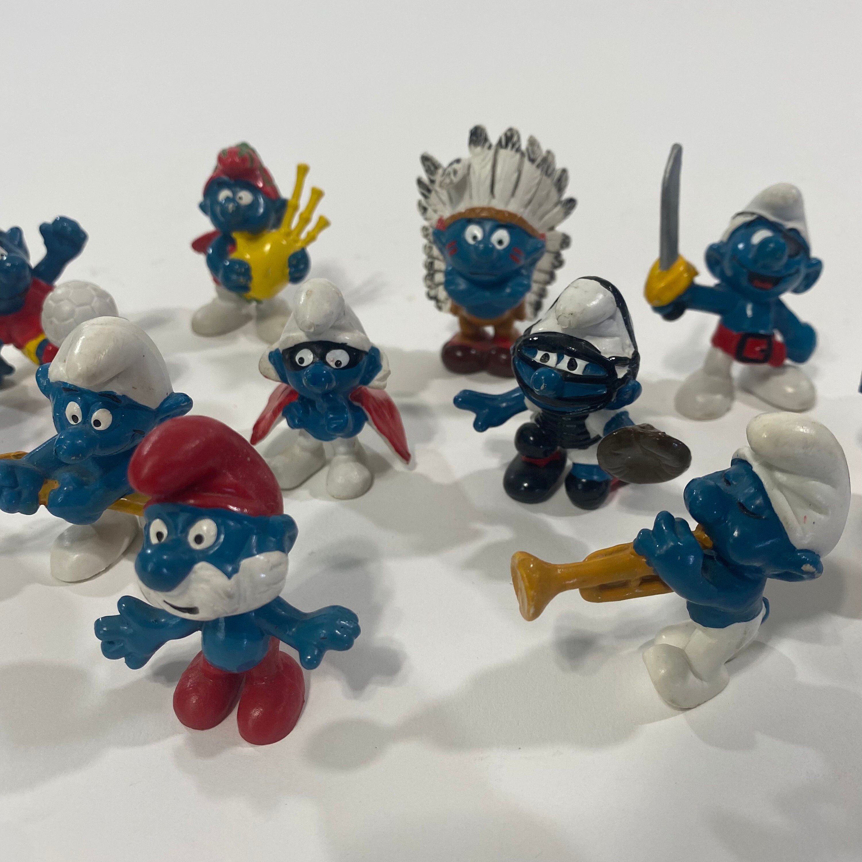 Lot of 11 Vintage Smurf Figures, 1960s 70’s 80’s RARE Collectibles Toys ...