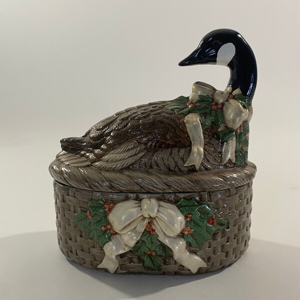 Ceramic Goose Ornament - Etsy