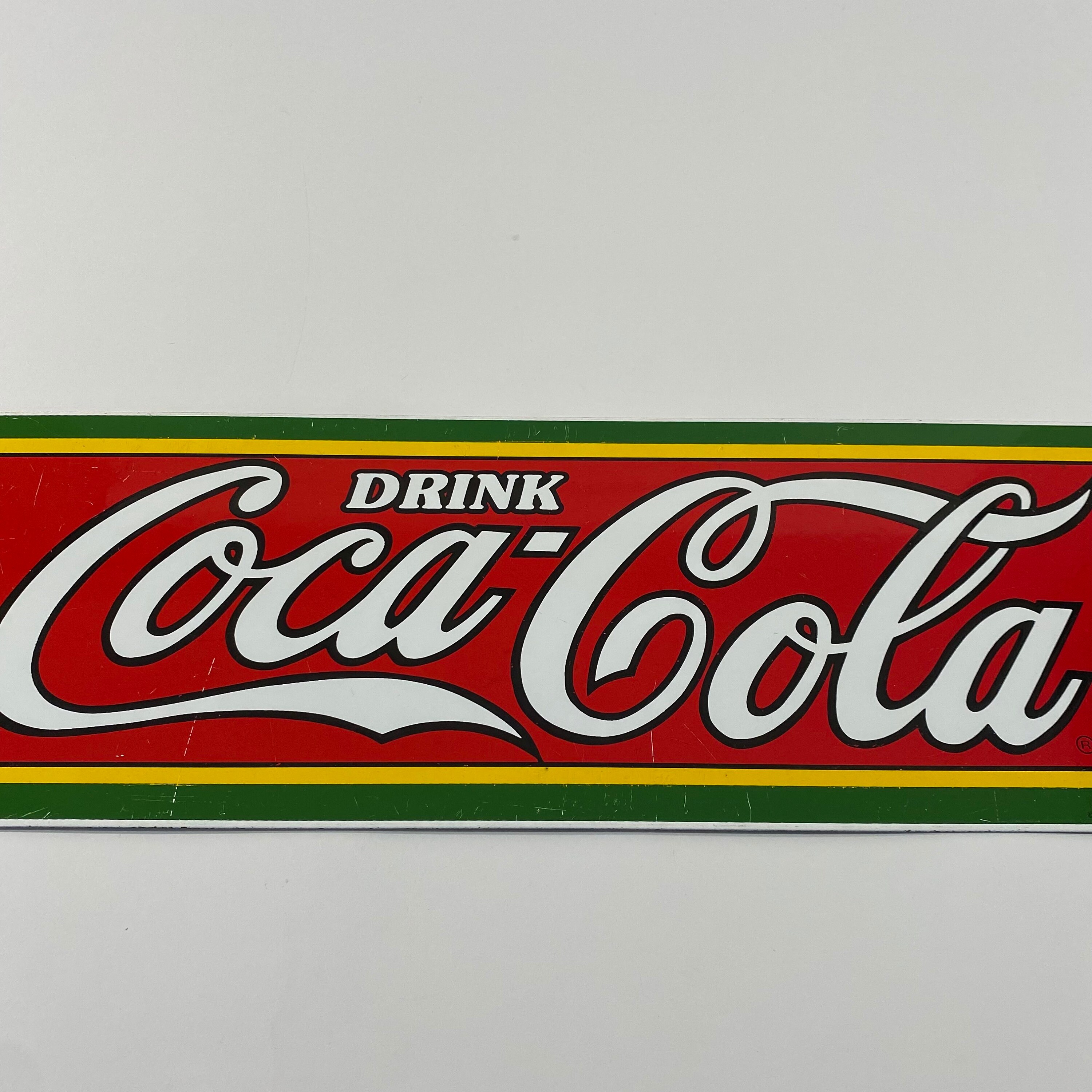 1989 Coca-cola Porcelain Enameled Advertising Sign / Vintage Coca Cola ...