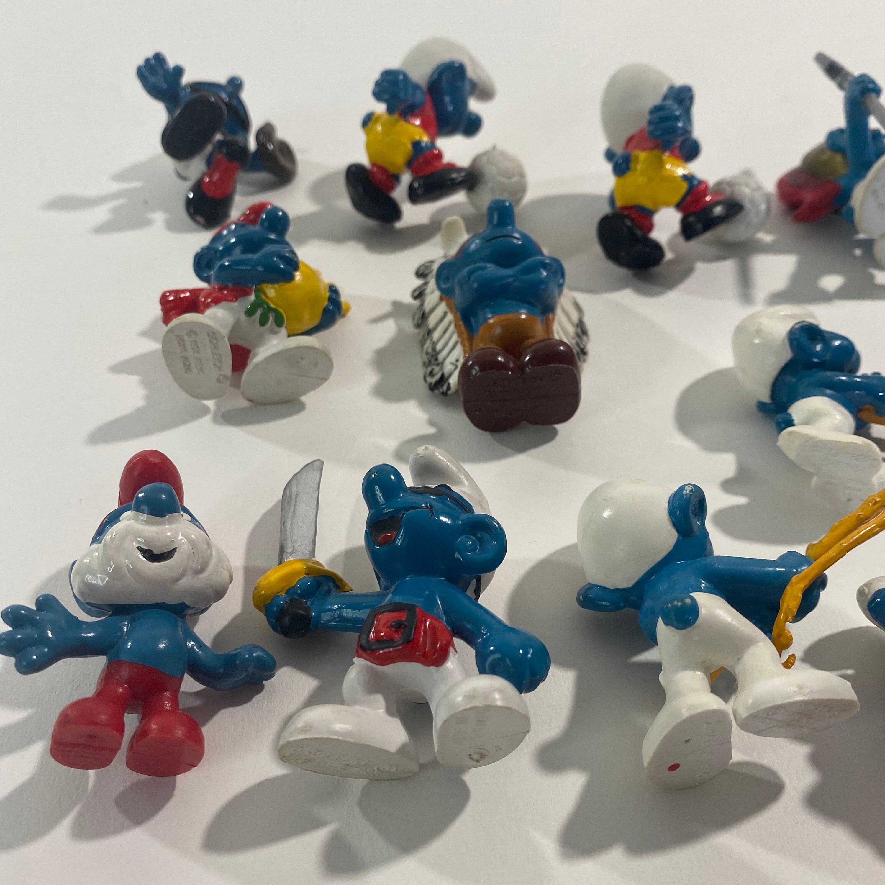 Lot of 11 Vintage Smurf Figures, 1960s 70’s 80’s RARE Collectibles Toys ...