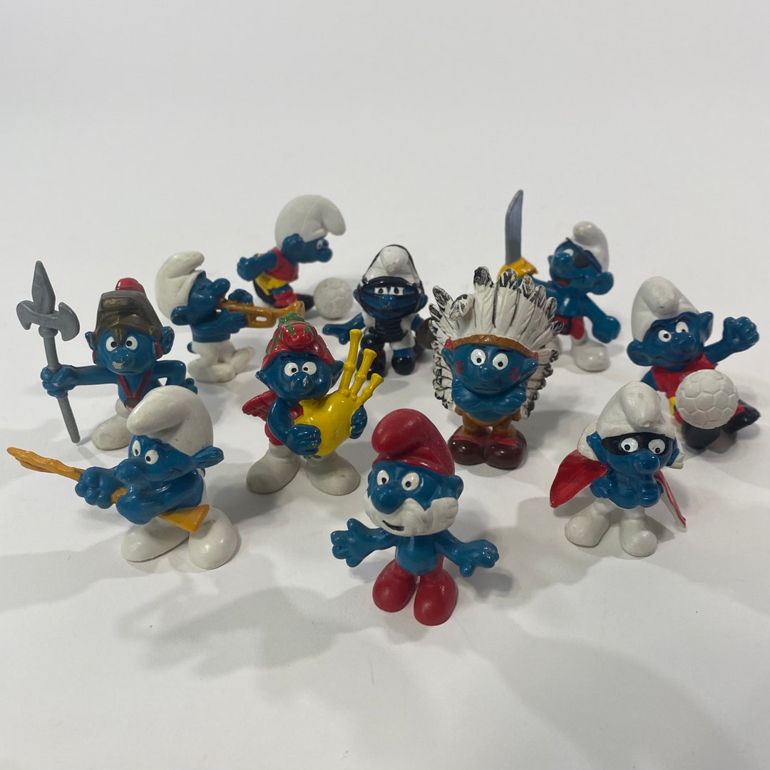 Lot of 11 Vintage Smurf Figures, 1960s 70’s 80’s RARE Collectibles Toys ...