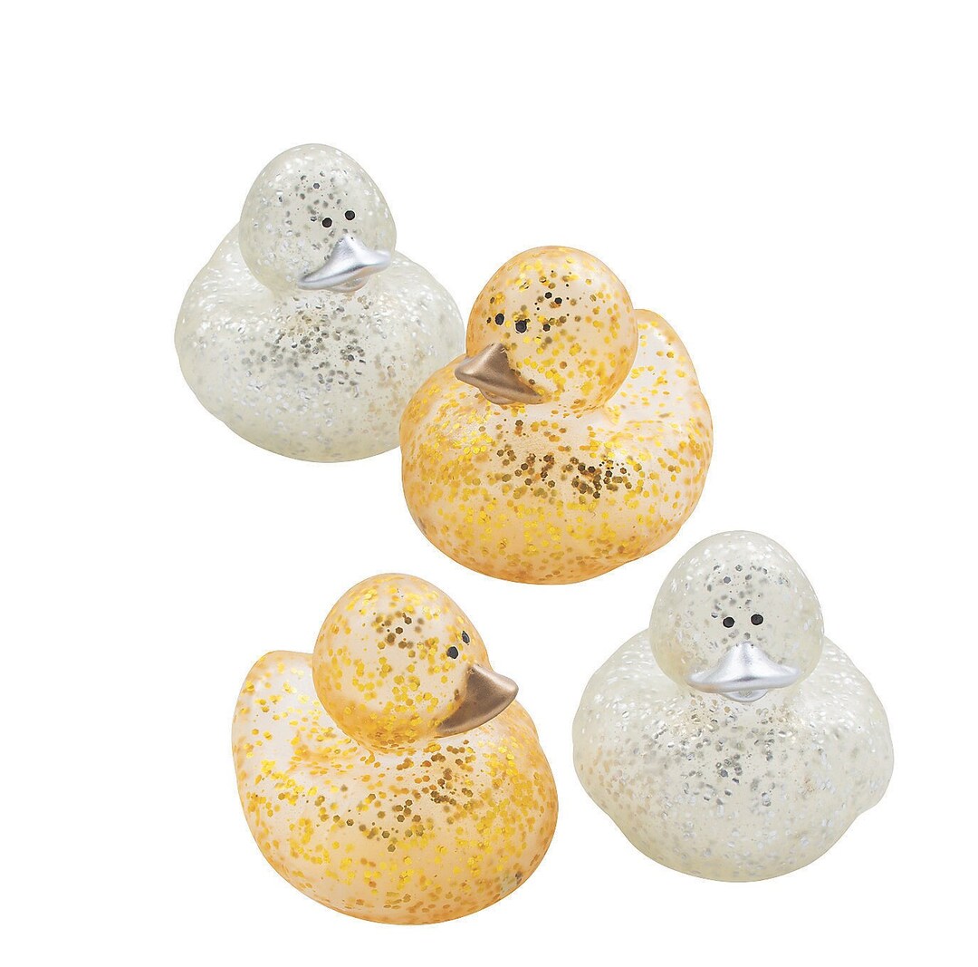 Gold & Silver Glitter Sparkle Rubber Ducks - Etsy