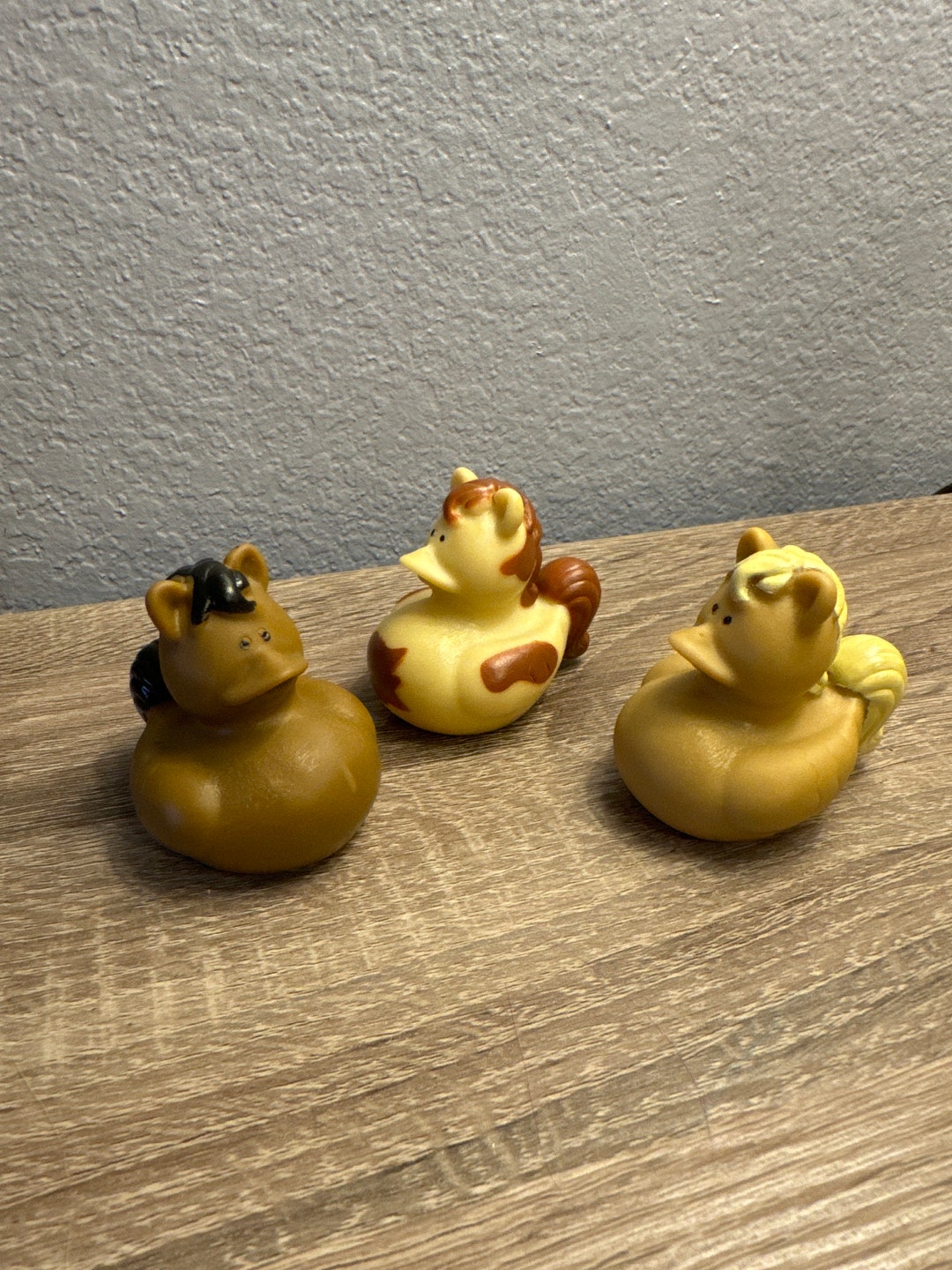 Horse Rubber Duckies : Spotted, Brown and Tan Duck. Individual or Set ...
