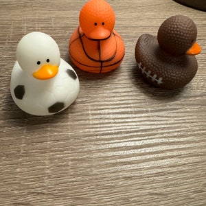 Sport Themed Rubber Duckies Football, Basketball and Soccer ...